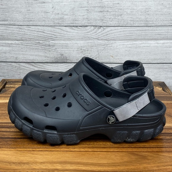 CROCS | Shoes | Crocs Off Road Sport Clog Black Grey Mens Shoe Size ...
